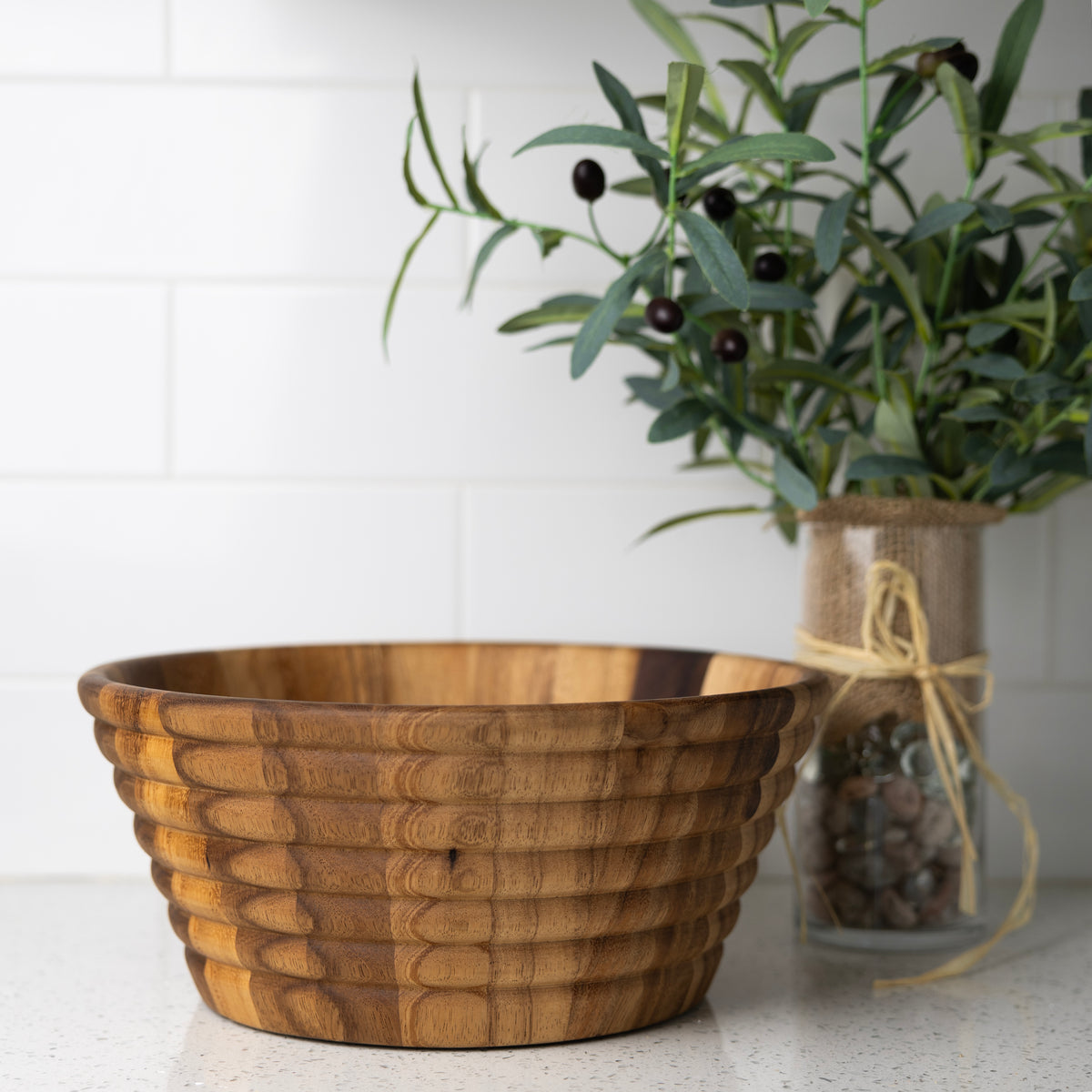 Acacia Beehive Salad Bowl – The Kitchen Shop
